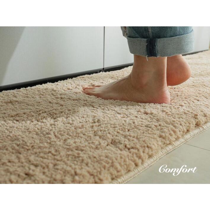 キッチンマット 240 おしゃれ 北欧 厚手 ロングシャギー 45×240 キッチンラグ 日本製 オールシーズン 夏用 マット 夏 冬 ホット ...