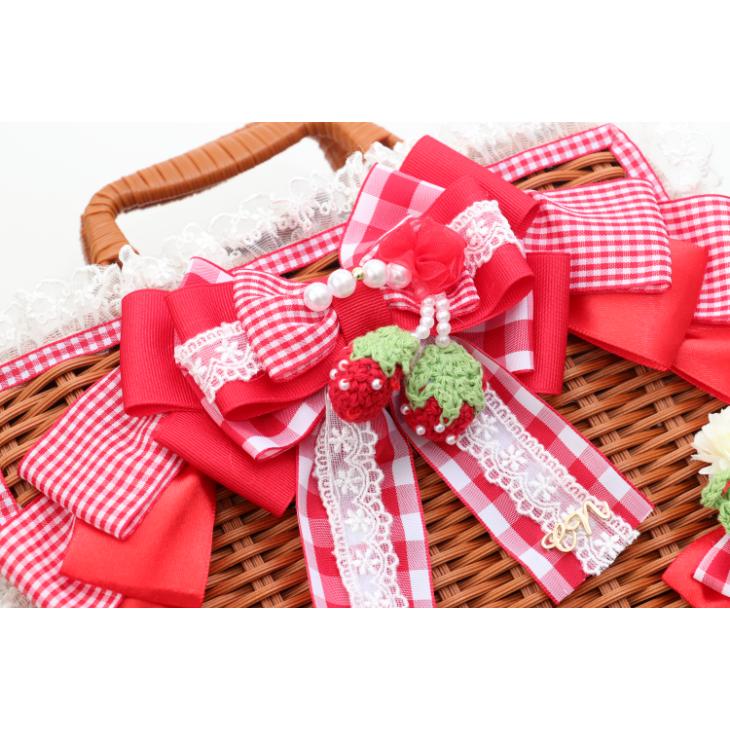 CanNana 犬 服 犬 春夏 カゴ いちご バスケット インテリア 撮影グッズ 犬の服 新作 きゃんナナ ドッグウェア ブランド BK ...