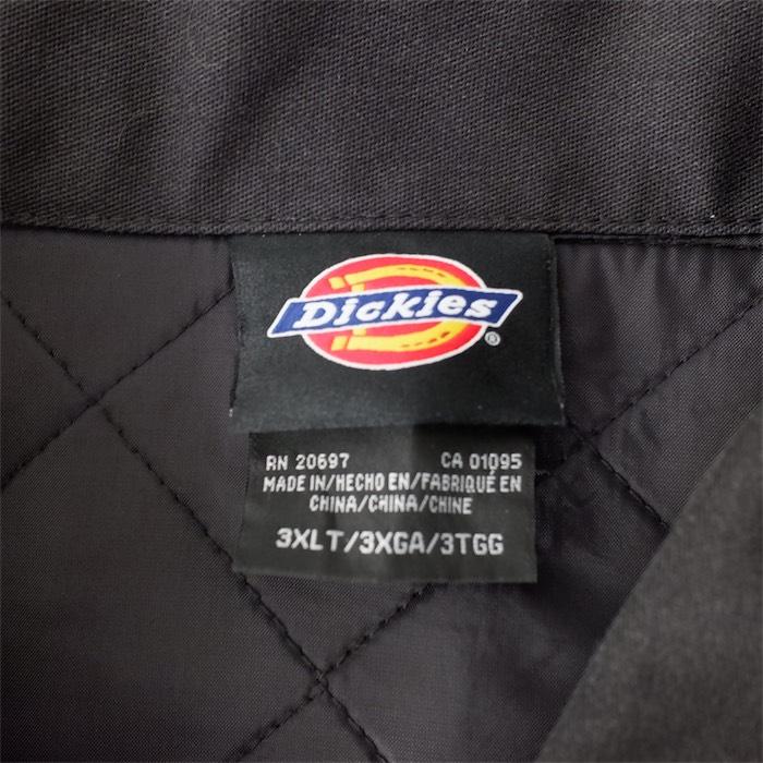 特大 Dickies ディッキーズ アイゼンハワージャケット メンズUS-3XL TALLサイズ ブラック ワークジャケット キルトライニング jk-3050 : jk-3050 : 古着屋 ...