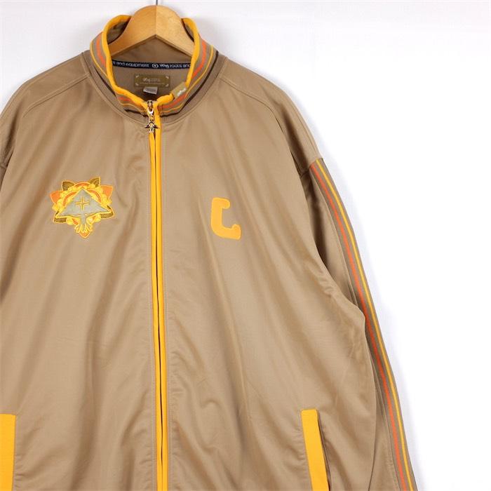 LRG roots and equipment エルアールジー ジップアップトラックジャケット メンズUS-4XLサイズ ジャージ ベージュ ...
