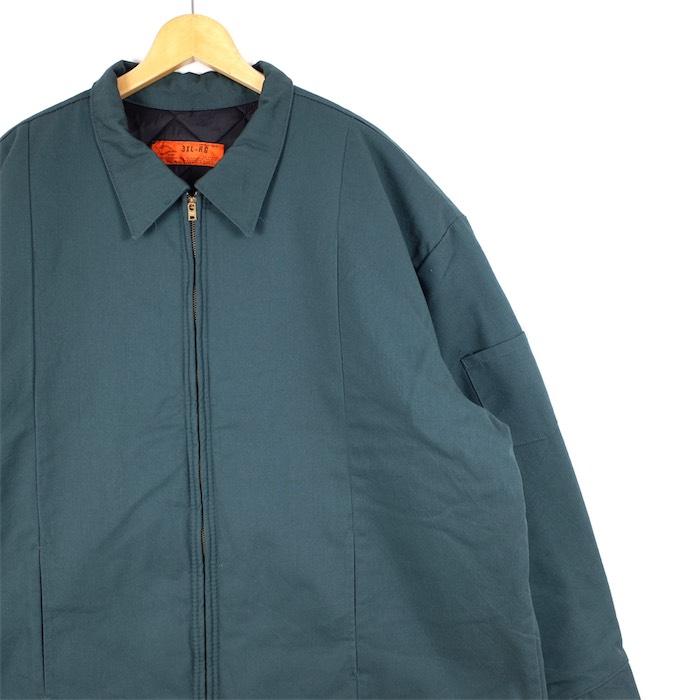 特大 Softwear ジップアップ ワークジャケット メンズUS-3XL Regularサイズ キルティングライナー ダークグリーン ビンテージ jk-3112 : 古着屋Canopus ...