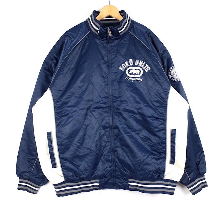 特大 ECKO UNLTD エコーアンリミテッド 中綿入りナイロジャケット メンズUS-3XLサイズ ネイビー スタジャン jk-3121 : 古着屋Canopus - 通販 - Yahoo ...