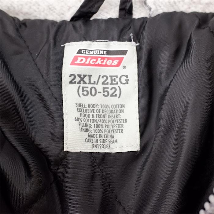 Dickies ディッキーズ ワークシャツジャケット ジップパーカーレイヤード調 メンズUS-2XLサイズ ブラック キルティングライナー jk-3195 : jk-3195 : 古着屋 ...