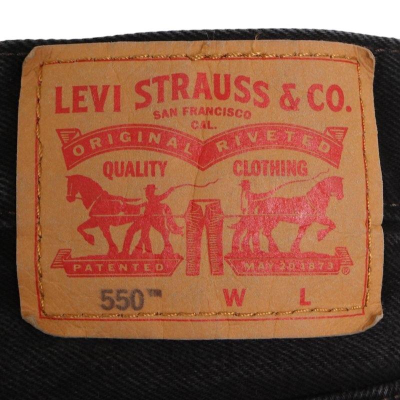 Levi's リーバイス 550-0260 ブラックデニムパンツ Gパン 古着 メンズW46/L36インチ ブラック系 pc-0282 : 古着屋Canopus - 通販 - Yahoo!ショッピング