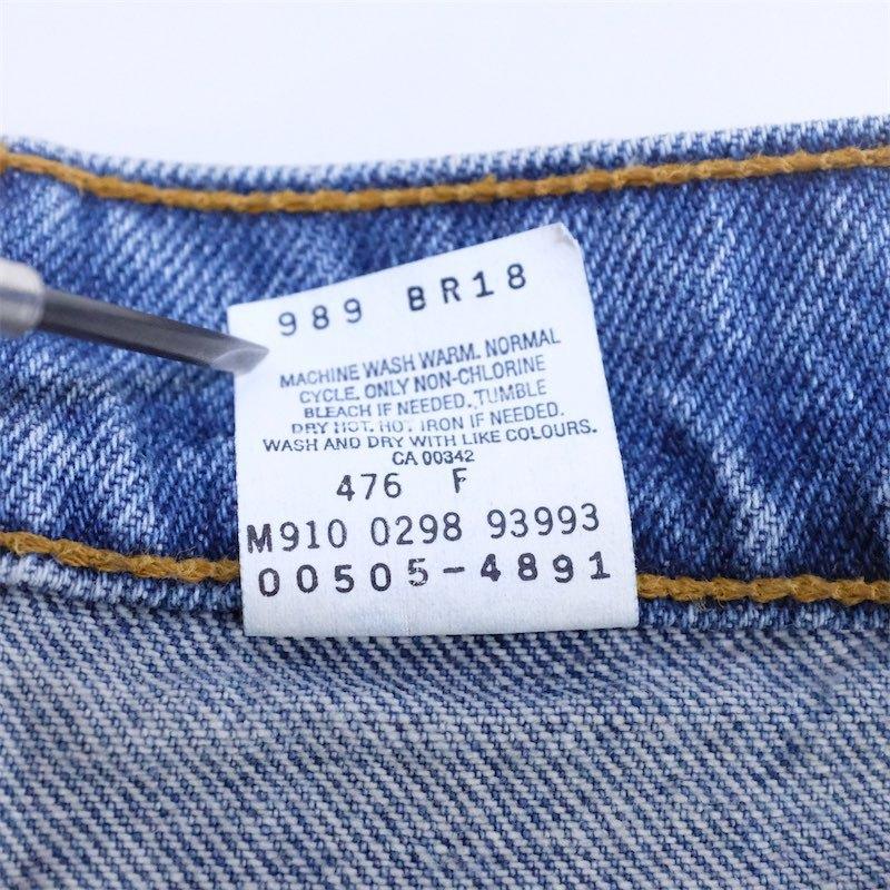 リーバイス Levi's 505 CANADA製 90年代 5ポケット デニムパンツ テーパードシルエット メンズW36/L34 実寸W34 ...