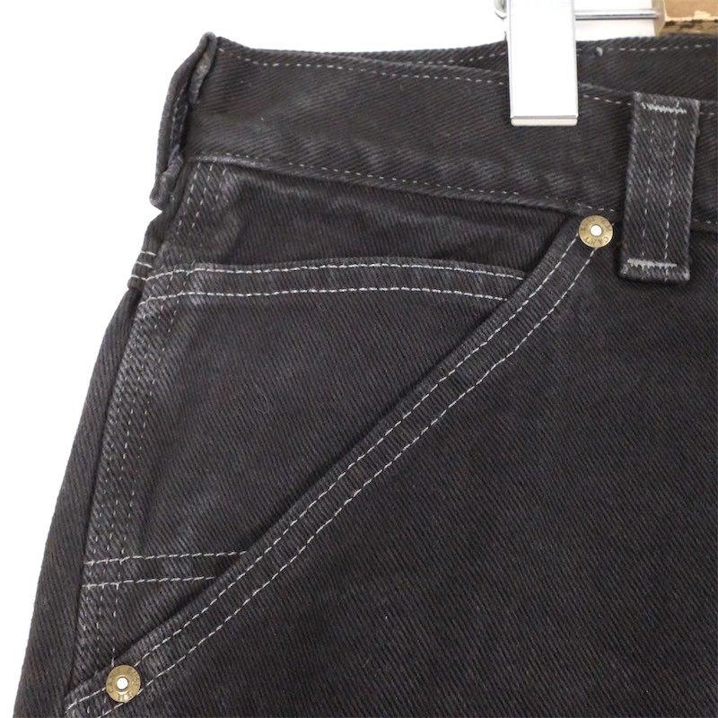 Lee DUNGAREES デニムペインターパンツ ワイドパンツ メンズW38/L32 ウエスト94cm 股下81.5cm 黒 ブラックデニム系 pn-0608 : 古着屋Canopus ...