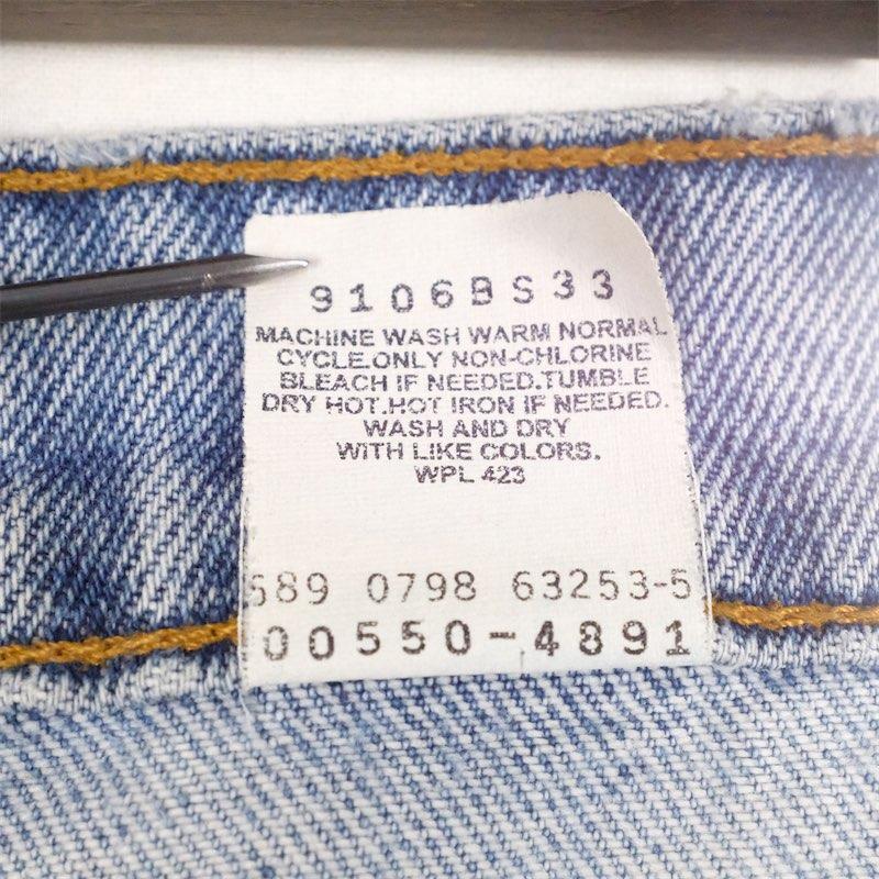 Levi's 古着 大きいサイズ 90's リーバイス 550-4891 5ポケット デニムパンツ メンズW40/L34 ウエスト100cm ...