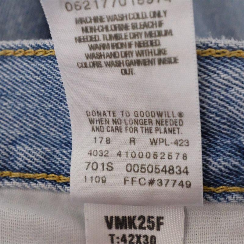 Levi's 古着 大きいサイズ 00's リーバイス 505-4834 5ポケット デニムパンツ メンズW42/L30 ウエスト105cm 股下74cm 青 デニムブルー系 pn-1048 ...
