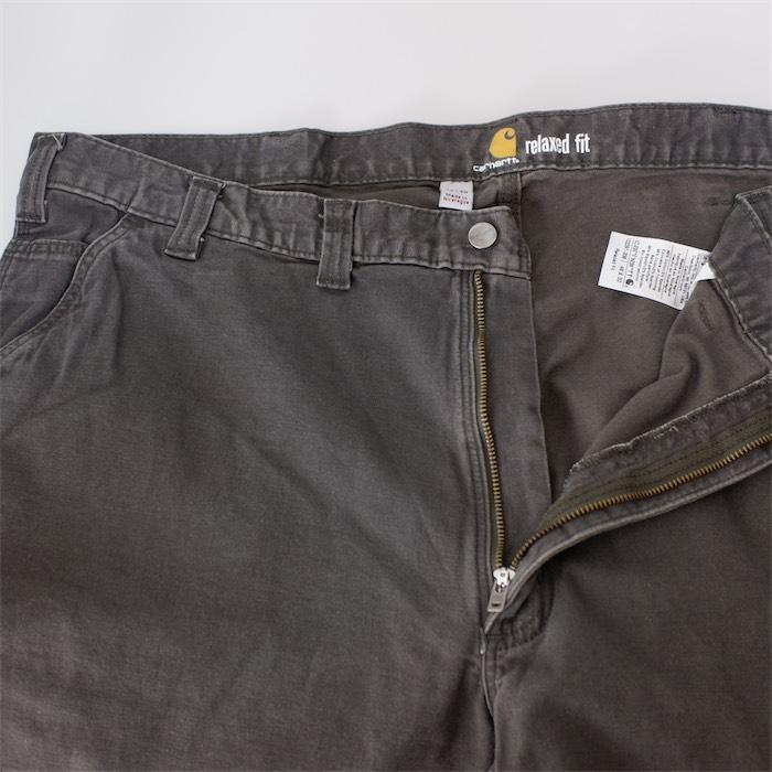 Carhartt カーハート キャンバス地ワークパンツ メンズW46 グレー 102291-306 大きいサイズ pt-1289 : pt ...