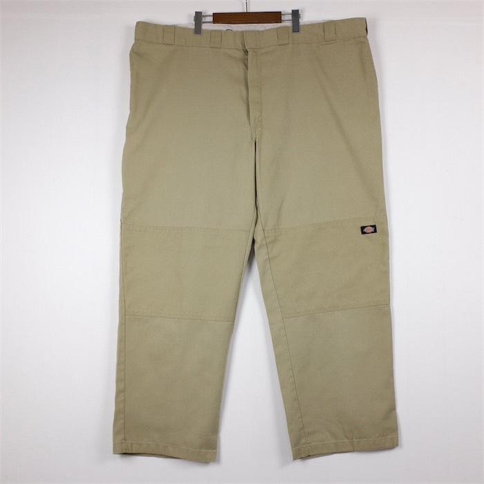 Dickies 特大 00's ディッキーズ ダブルニーワークパンツ メンズW48 カーキベージュ 85283 LOOSE FIT ビンテージ 大きいサイズ pt-1301 : 古着屋 ...