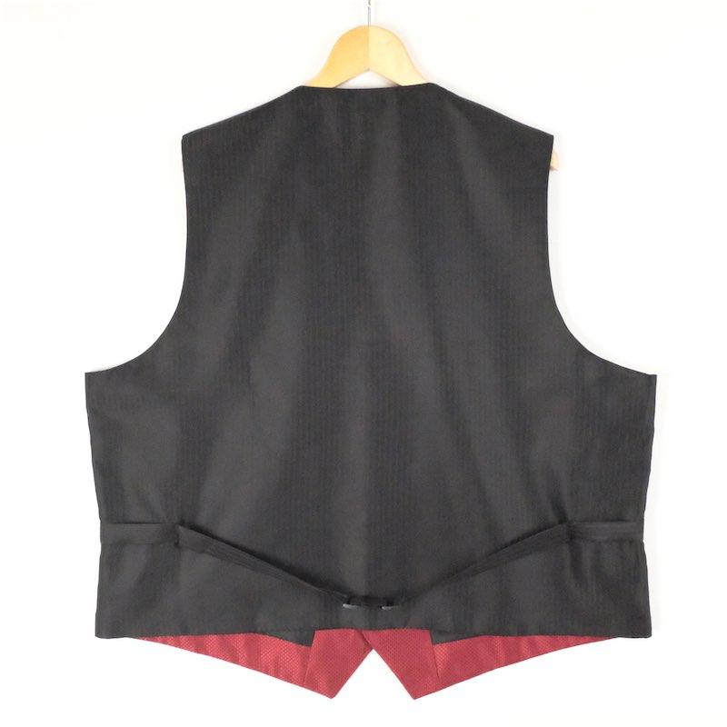 古着 大きいサイズ MODA FORMALWEAR 総柄刺繍 スーツベスト ベストシングル レイヤード メンズUS-XLサイズ 赤 エンジ系 tn-1435n : 古着屋Canopus ...