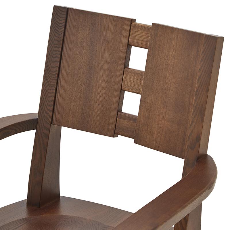 ダイニングチェア 椅子 チェアー 肘付き 回転 木材 タモ材 無垢 シンプル 無垢材 おしゃれ 天然木 板座 リビング 食卓椅子 ブラウン ナチュラル 木目 1人掛け :sin-016:家具と ...