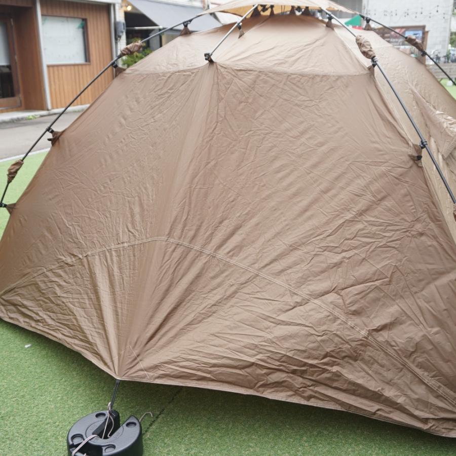 【組立確認済】美品 クイックキャンプ（QUICKCAMP） ダブルウォールテント 4人用 QC-HL270 テント タン ワンタッチテント ...