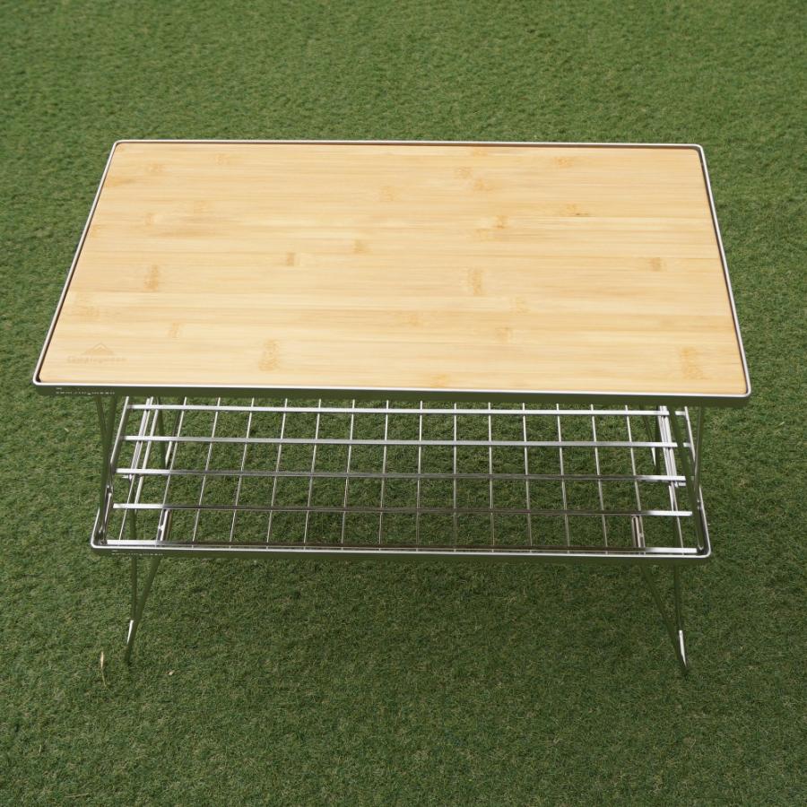 美品 キャンピングムーン フィールドラックフルセット ＆ NANGO GEAR 天板付き T-230A-2TP/T-2301 テーブル・チェア ...