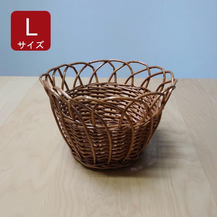 ラウンドバスケット Lサイズ かご カゴ 柳 ナチュラル 収納 小物入れ IS-5991 : CAPEROCK - 通販 - Yahoo!ショッピング
