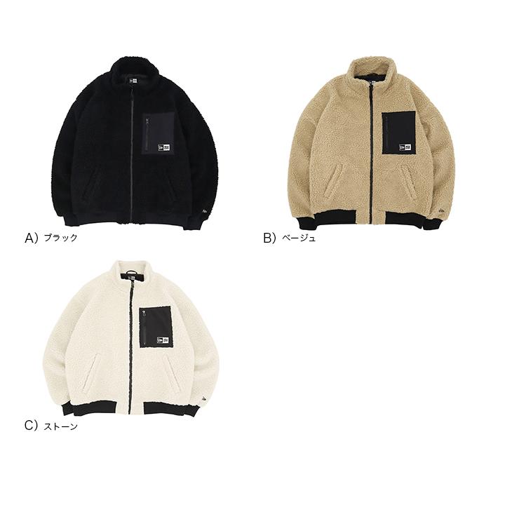 NEW ERA ニューエラ ボアジャケット BOXロゴ ONSPOTZ別注 NEW ERA ニューエラ ボアジャケット BOXロゴ ONSPOTZ別注