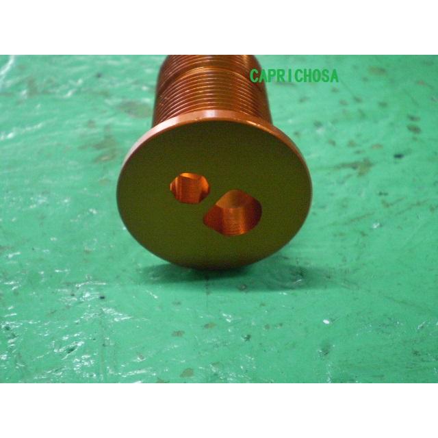 FORK TOP BOLT M25 / ORENGE : カプリ部品店 - 通販 - Yahoo!ショッピング