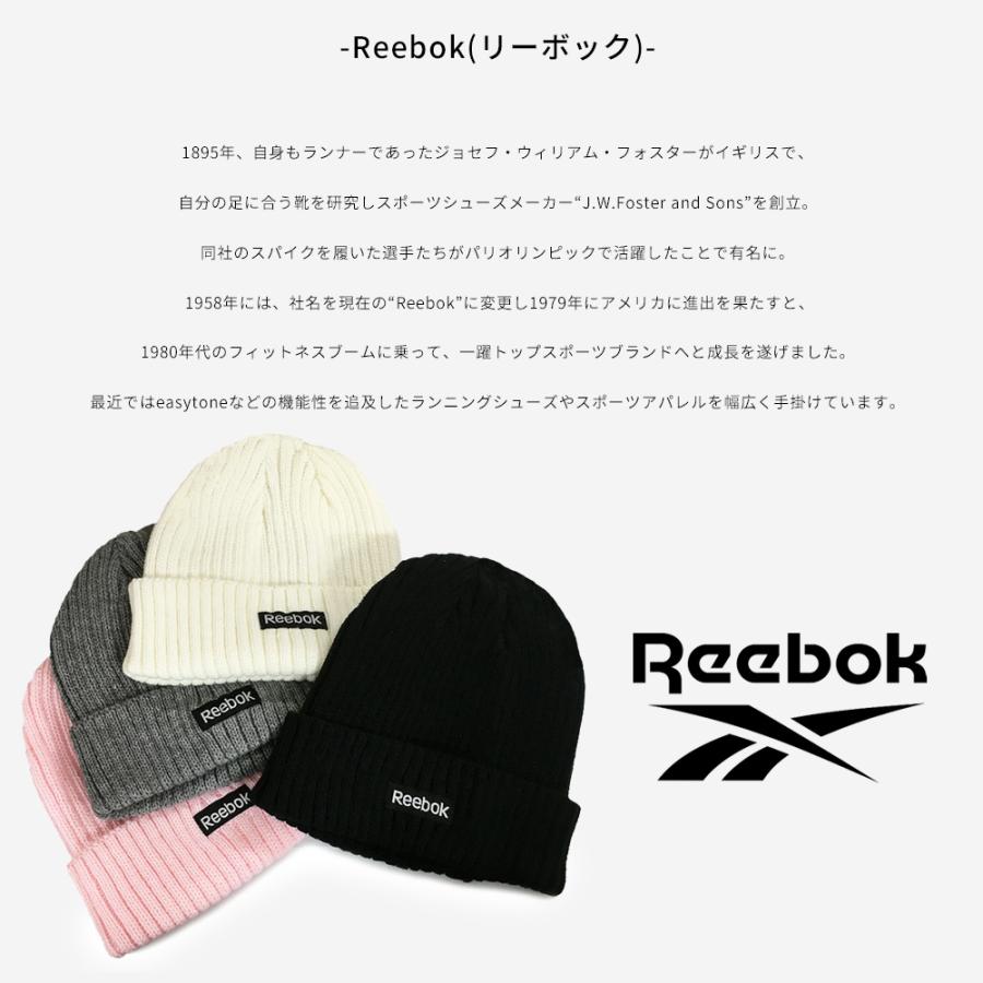 Reebok（リーボック） ニット帽 メンズ ワンポイント ロゴ リブ編み あったか 暖かい スノボ スノーボード ゴルフ ゆうパケット ...