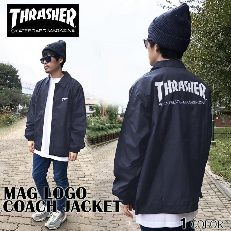 THRASHER スラッシャー コーチジャケット MAG LOGO COACH JACKET THRASHER スラッシャー コーチジャケット MAG LOGO COACH JACKET