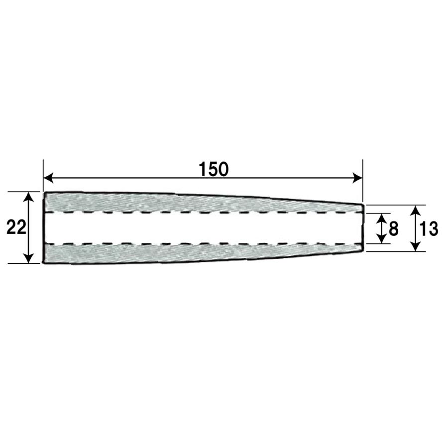 ＜ロッドパーツ＞ フロントグリップ ショート 全長150mm 外径22mm 内径8mm 硬質EVA : evafgrip150-22-8 : キャプテンAクラフト - 通販 - Yahoo ...