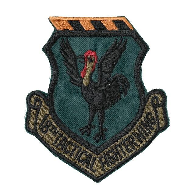 Military Patch（ミリタリーパッチ）18TH TACTICAL FIGHTER WING パッチ [フック無し ...