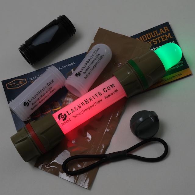 LAZER BRITE（レーザーブライト）Single Mode Military Light Kit LEDライト [Red/Green ...