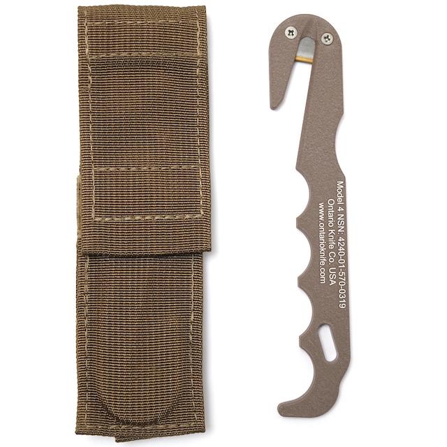 US（米軍放出品）ONTARIO ストラップカッター [Coyote][MODEL 4 CB Strap Cutter/Rescue Tool ...