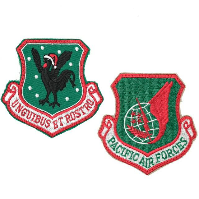 Military Patch（ミリタリーパッチ）PACIFIC AIR FORCE ＆ 18th Wing 第18航空団 2枚セット ...
