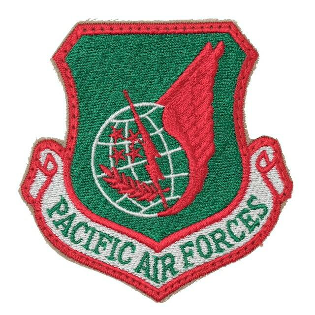Military Patch（ミリタリーパッチ）PACIFIC AIR FORCE ＆ 18th Wing 第18航空団 2枚セット ...