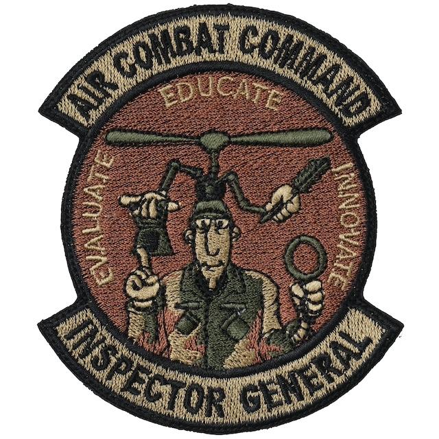 Military Patch（ミリタリーパッチ）AIR COMBAT COMMAND INSPECTOR GENERAL [OCP ...
