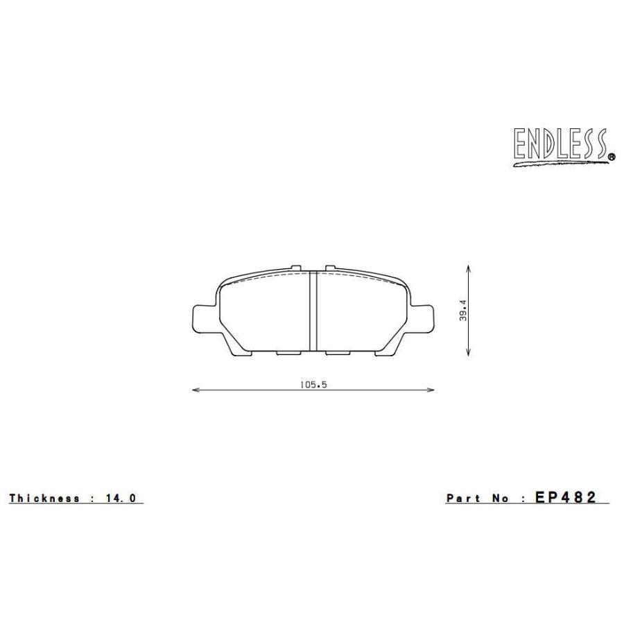 ENDLESS リーフ AZE0(H25.12〜) 排気量: エンドレス(ENDLESS) ブレーキパッド 前後セット MX72タイプ EP513/EP482(要詳細確認) : car ...
