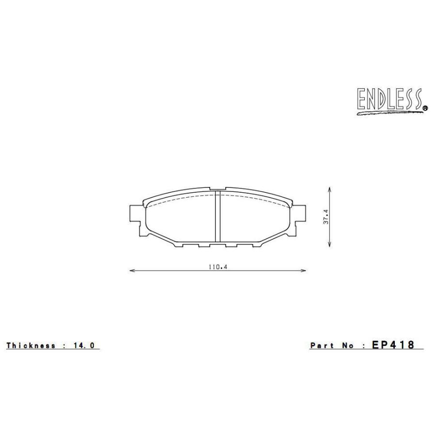 インプレッサ GP7(H23.12〜H28.10) 排気量:2000 エンドレス(ENDLESS) ブレーキパッド 前後セット SSM ...