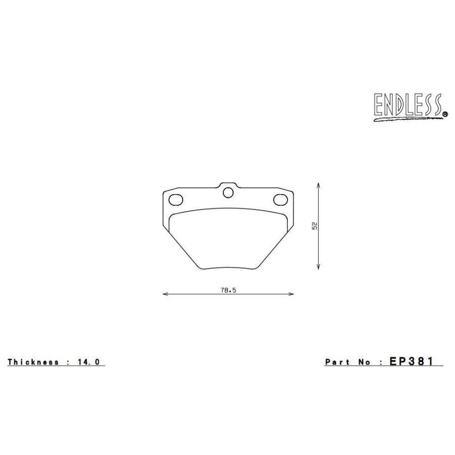 ENDLESS カローラ フィールダー ZZE123G(H12.8〜H18.9) 排気量:1800 エンドレス(ENDLESS) ブレーキ ...