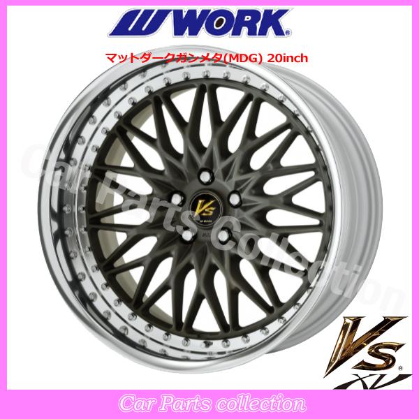 WORK 19インチ 9.5J FULL REVERSE BIG CALIPER Rdisk ワーク(WORK) VS XV マットダークガンメタ (1本) : car parts ...