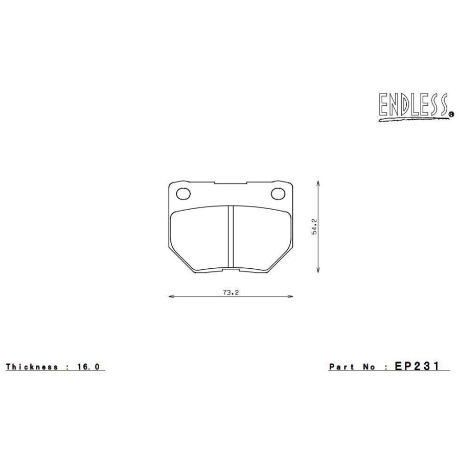 ENDLESS インプレッサ GC8(H10.10〜H12.8) 排気量:2000 エンドレス(ENDLESS) ブレーキパッド 前後セット MX72PLUSタイプ EP351/EP231(要 ...