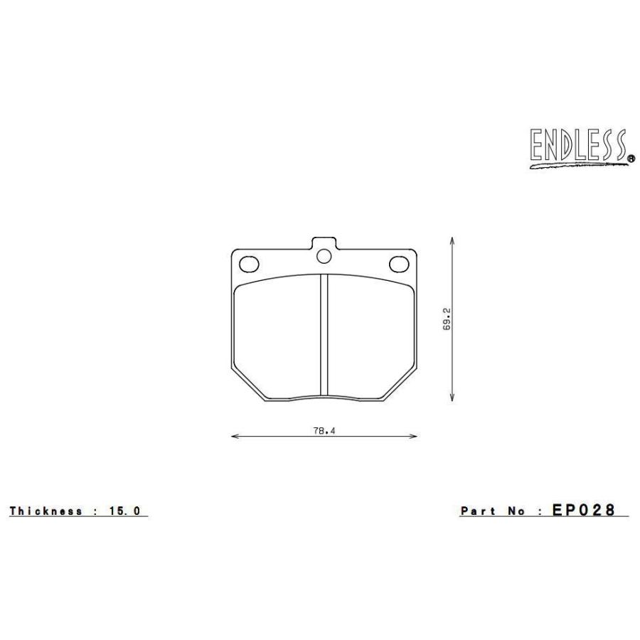 ENDLESS フェアレディ Z GS30(S46.10〜S51.4) 排気量:2000〜2600 エンドレス(ENDLESS) ブレーキパッド フロント1セット SSYタイプ EP028(要 ...