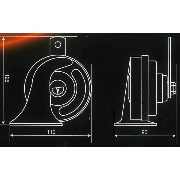日本ボデーパーツ工業 JB ホーン DC24V車用 低音 車検対応 JB-700 JB700 トラック用 重低音 電子ホーン : カープロ ...
