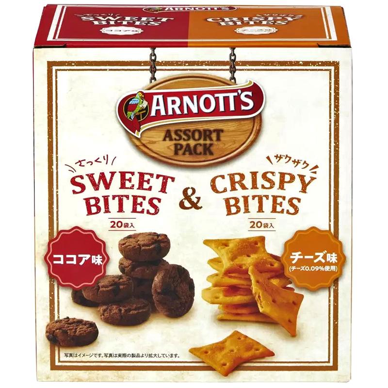 ARNOTT'S アーノッツ スウィート&クリスピーバイツ ココア ＆ チーズ味 40袋 66902 チョコ 大容量 大量 個包装 ばらまき お菓子 通販 コストコ 直送 : キャラメルカフェ ...