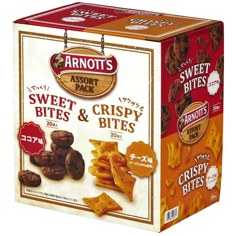 ARNOTT'S アーノッツ スウィート&クリスピーバイツ ココア ＆ チーズ味 40袋 66902 チョコ 大容量 大量 個包装 ばらまき ...