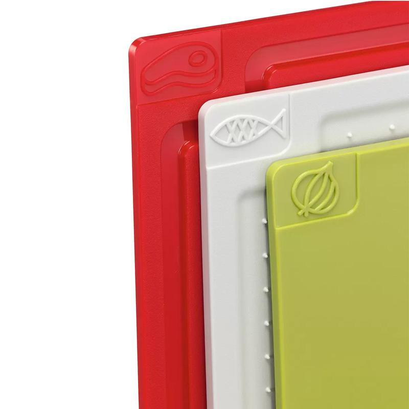 ビストロ BODUM ボダム セット カッティングボード ホルダー付 62174 まな板 3枚セット ケース付 スタンド 使い分け 色分け ...