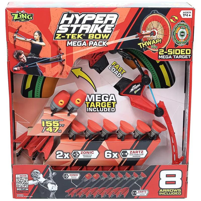 Hyperstrike ハイパーストライク Z-TEK ボウ 69470 おもちゃ 弓 矢 的 吸盤 ホイッスルアロー 14歳 玩具 弓矢 セット 男の子 女の子 コストコ 通販 直送 ...
