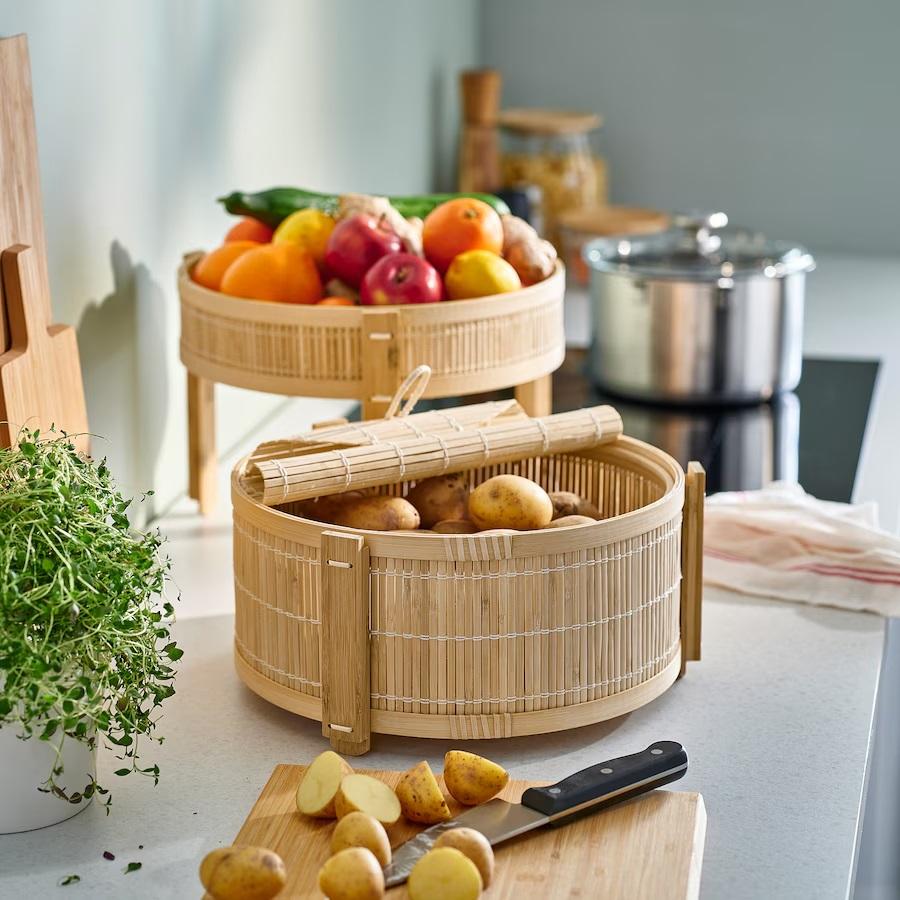 イケア IKEA KANELMOTT カネルモット 竹 805.818.01 2段 野菜 イケア IKEA KANELMOTT カネルモット 竹 805.818.01 2段 野菜