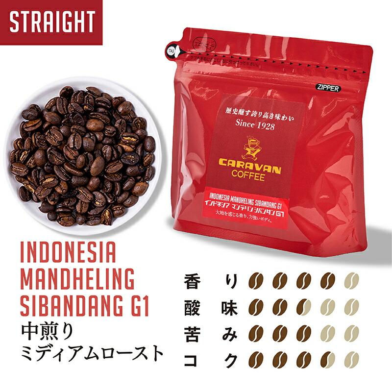 CARAVAN COFFEE 公式 キャラバンコーヒー インドネシア マンデリン シバンダンG1 200g (コーヒー豆 自家焙煎) 中煎り ミディアムロースト (工場直送) : キャラバン ...