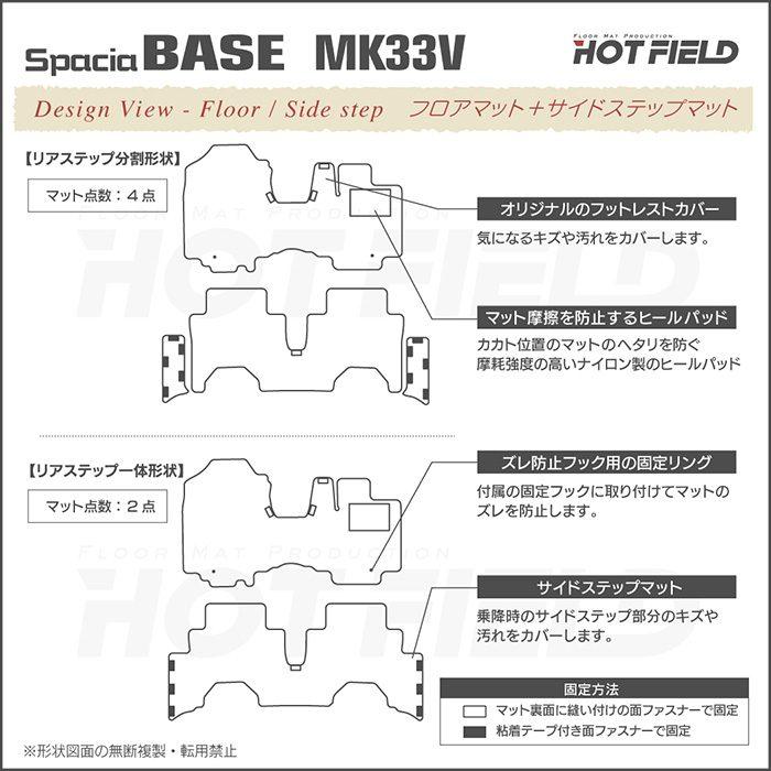 スズキ 新型 スペーシアベース MK33V フロアマット＋ステップマット 車 マット カーマット ジェネラル HOTFIELD 光触媒抗菌加工 送料無料 : フロアマット専門店 ...