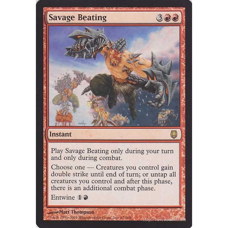 46％割引オレンジ系激安店舗 MTG 凶暴な打撃/Savage Beating 7枚セット マジック：ザ・ギャザリング トレーディングカード ...