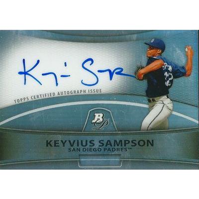 キーバス・サンプソン MLBカード Keyvius Sampson 2010 Bowman Platinum Prospects ...