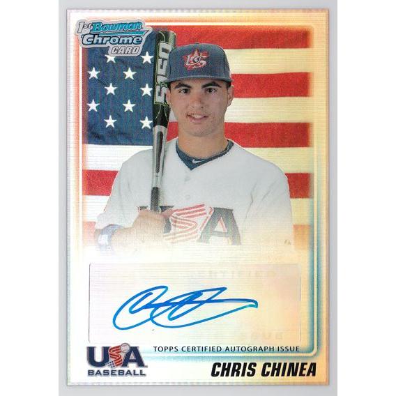 クリス・チネア MLBカード Chris Chinea 2010 Bowman Chrome Draft USA Baseball ...