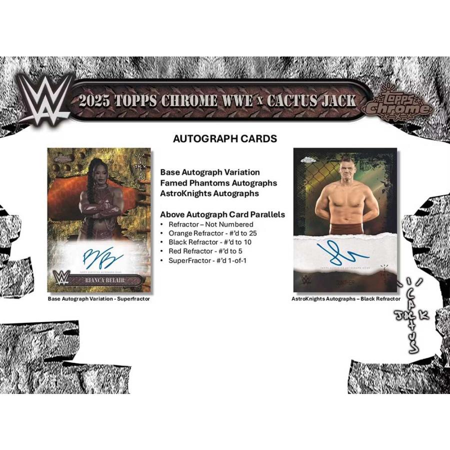 プロレスカード 2025 Topps Chrome WWE x Cactus Jack Hobby ボックス (Box) 8/30入荷 ...