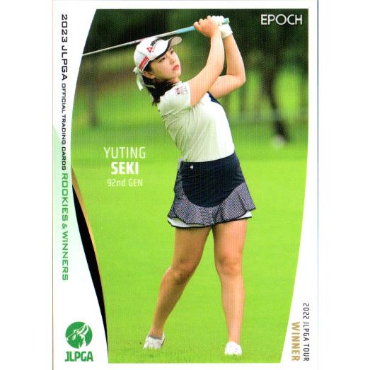 エポックEPOCH2023 JLPGA OFFICIAL TRADING CARDS ROOKIES & WINNERS レギュラーカード No.19 セキユウティン : ze2023-wgr ...