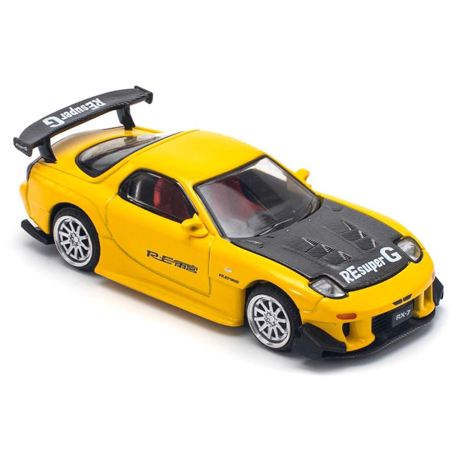 POP RACE 1/64 マツダ RX-7 (FD3S) RE雨宮 ワイドボディ イエロー : 10028466 : カーホビーショップ アンサー - 通販 - Yahoo!ショッピング